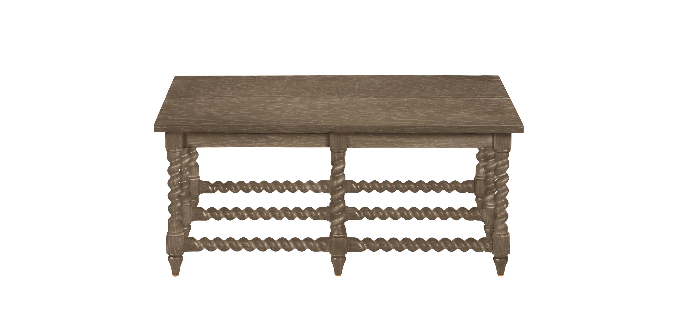 Madalynn Square Barley Twist Coffee Table