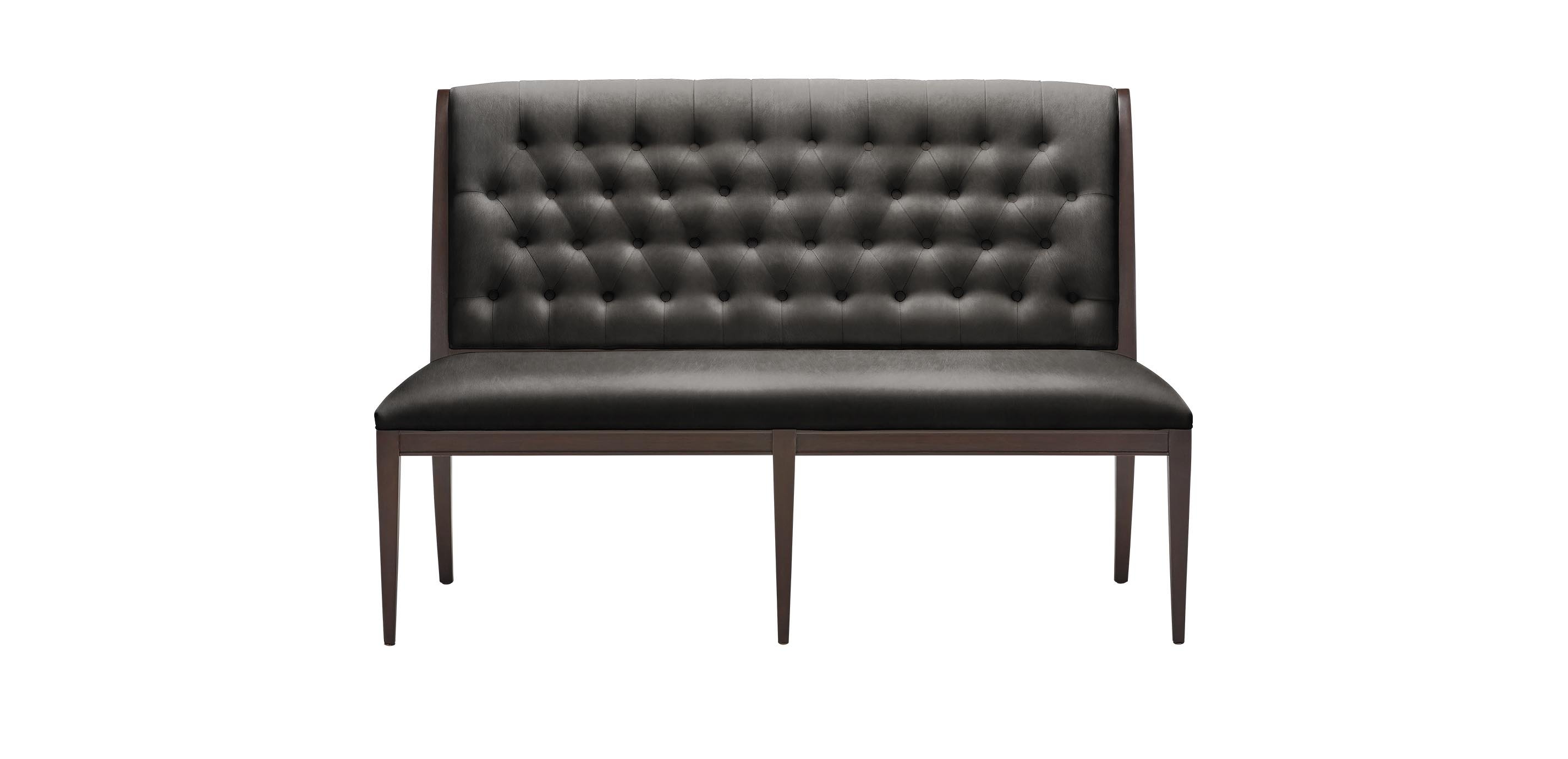 Taite Leather Dining Bench