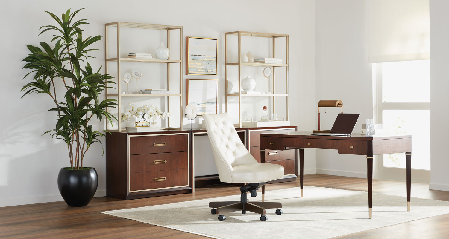 Stylishly Industrious Classic Neutral Home Office | Ethan Allen Canada