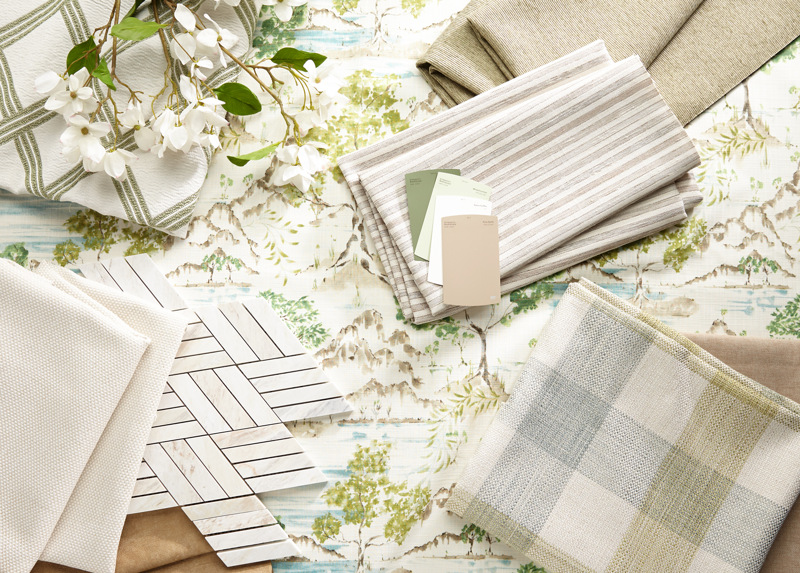 Jade Forest Green Mix & Match Fabric | Ethan Allen Canada