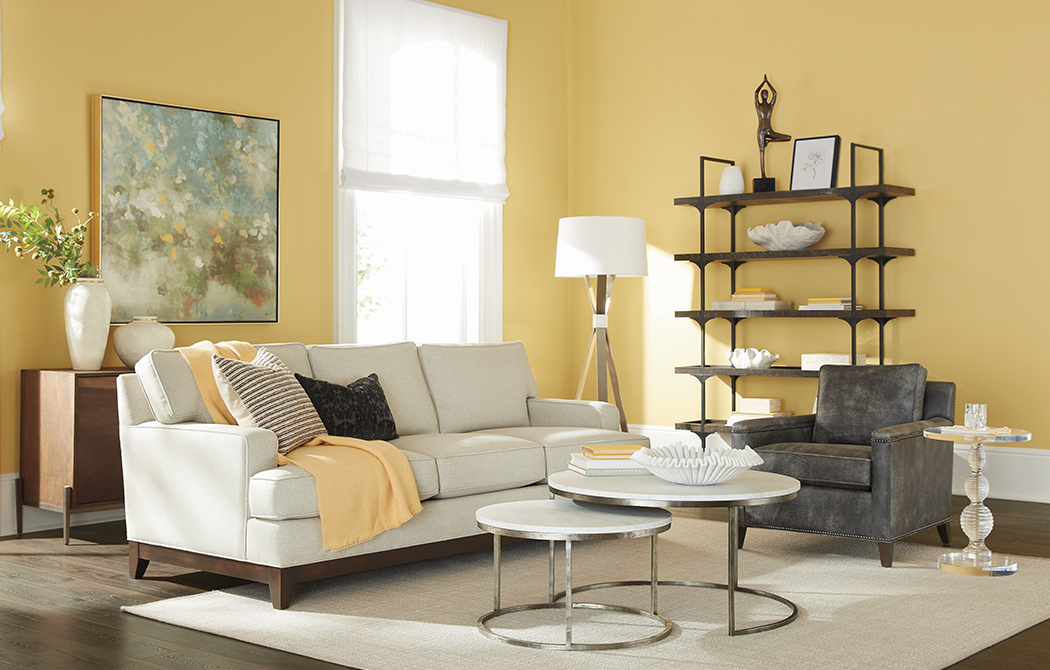 Sunny Side Up Living Room: Yellow Living Room Ideas | Ethan Allen Canada