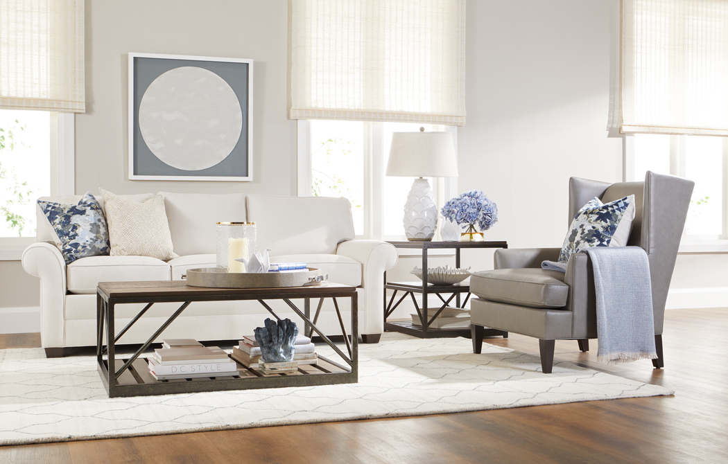 Tranquil & Transitional Living Room Design Idea | Ethan Allen